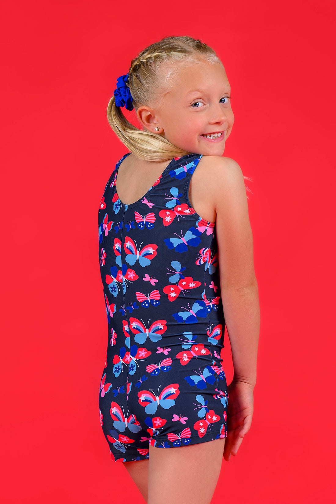 Buy Red, White, Take Flight Unitard by Destira | Destira