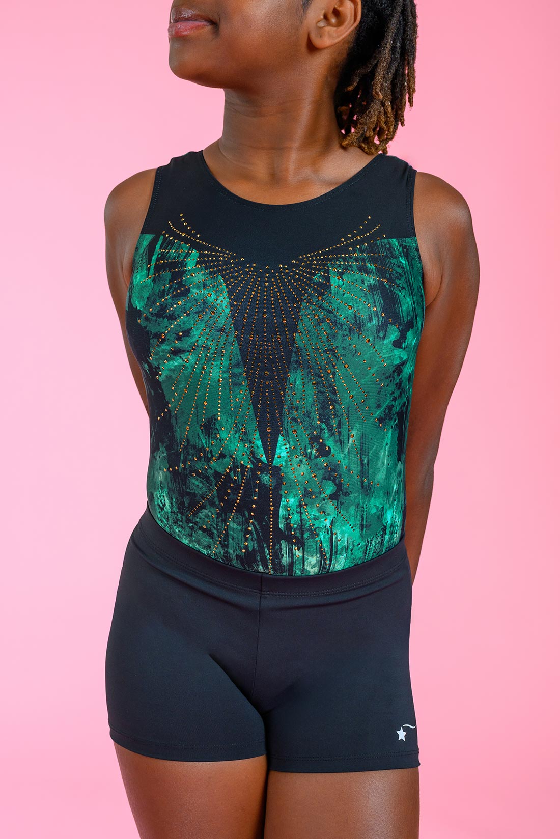 Emerald City Leotard | Wicked-Inspired Green & Gold Gym Leo | Destira ...