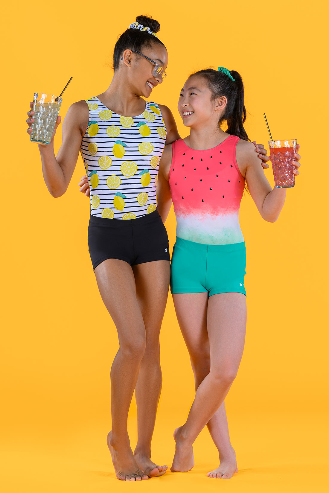 Turquoise Compression Sport Short - Gymnastics Bottoms - Destira