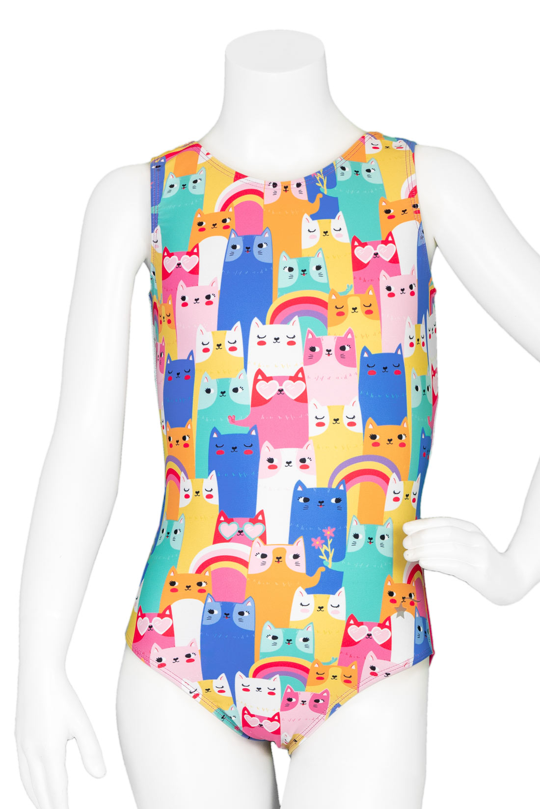 Catlandia Leotard | Cat-Print Leotard | Destira