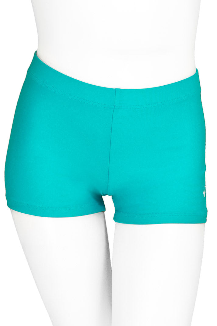 Turquoise Compression Sport Short - Gymnastics Bottoms - Destira | Destira
